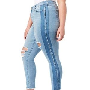 Celebrity Pink | Jeans | Celebrity Pink Jeans Skinny Ripped 2 Tone Mid ...